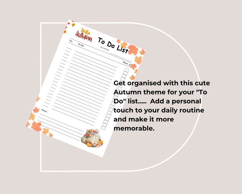 Printable to Do List for Autumn, Printable Bucket List for Autumn ...