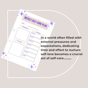 Printable Weekly Self Care Planner, Weekly Self Care Printable, Self ...