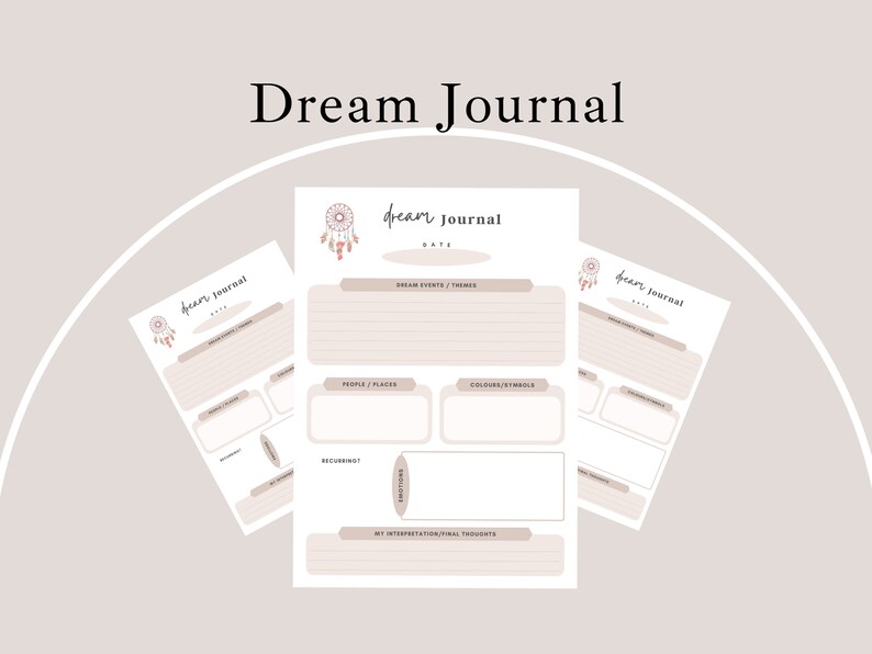 Strange Dream Tracker, Printable Dream Journal, Dream Tracker ...