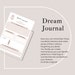 Strange Dream Tracker, Printable Dream Journal, Dream Tracker ...