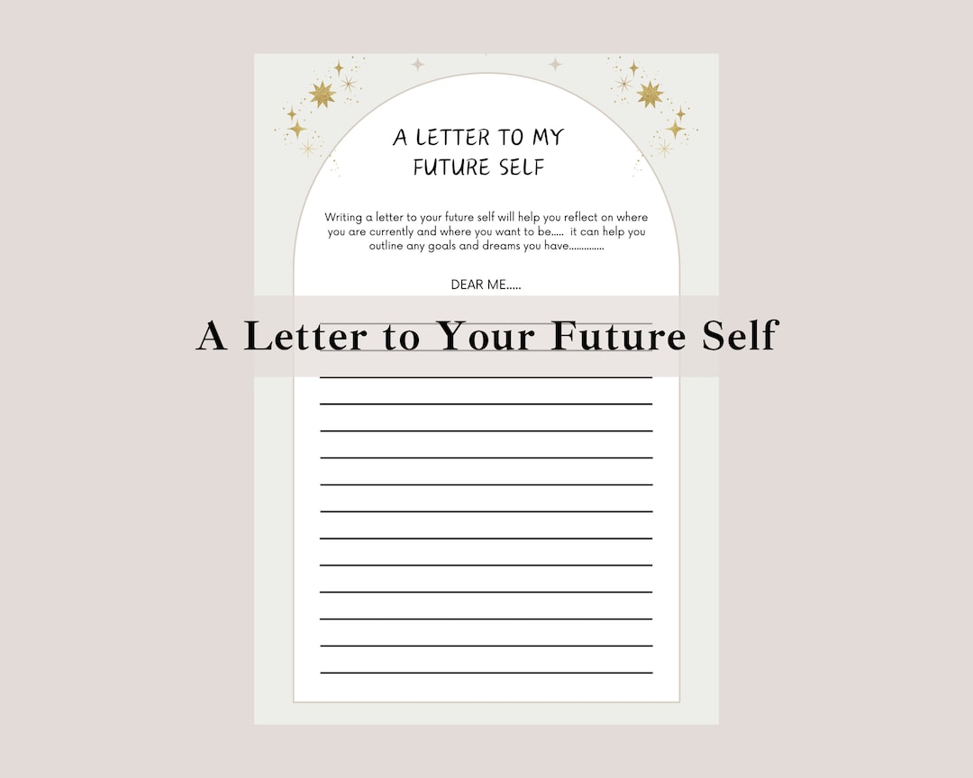 Dear Future Self, Love Letter to Your Future Self, Self Care Journal - Etsy