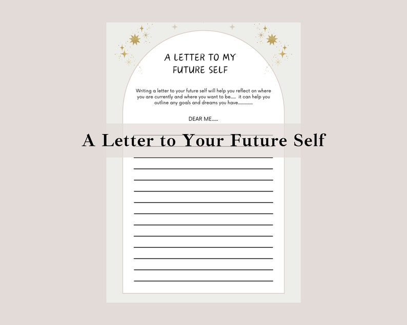 Dear Future Self, Love Letter to Your Future Self, Self Care Journal - Etsy