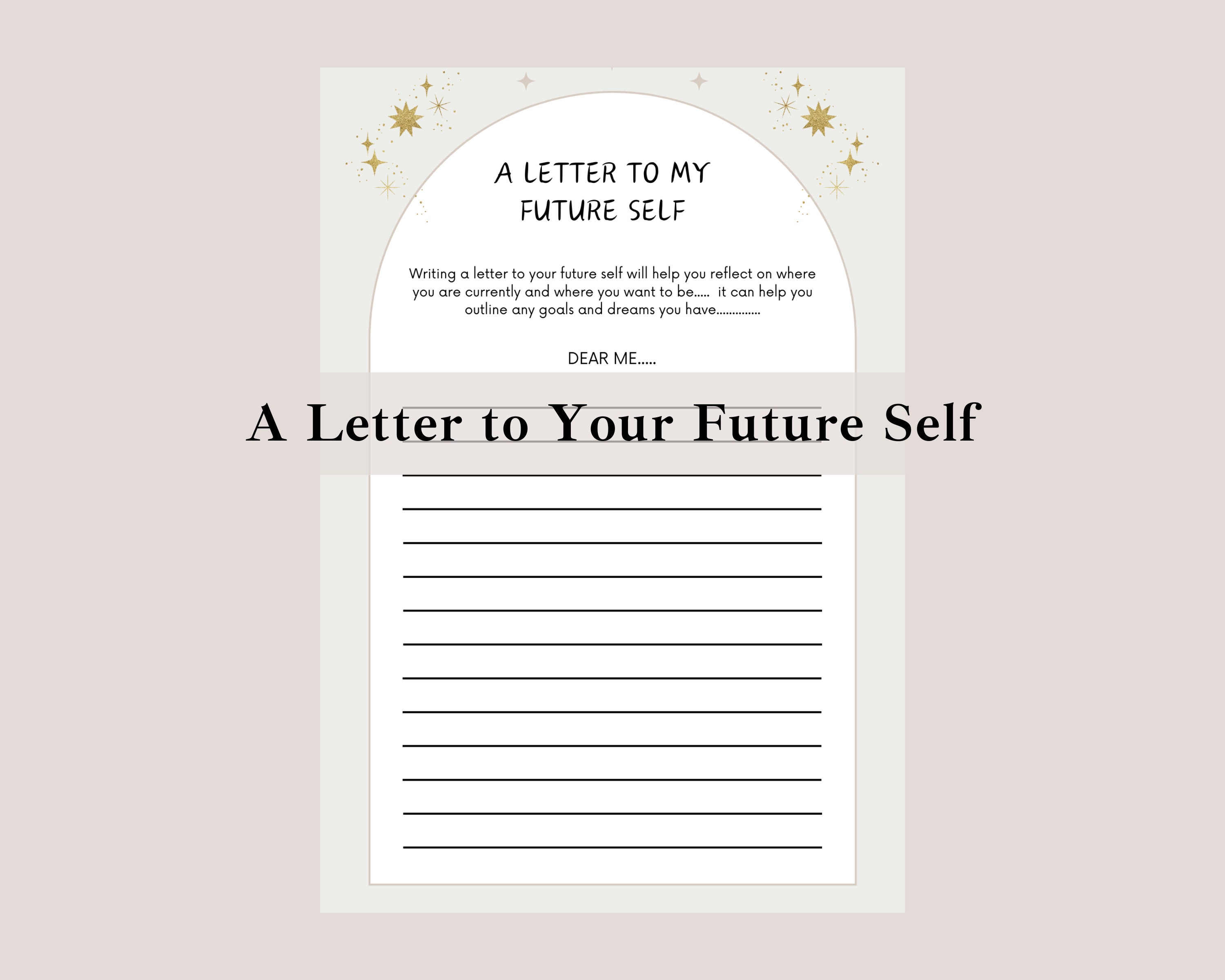 Dear Future Self, Love Letter to Your Future Self, Self Care Journal - Etsy