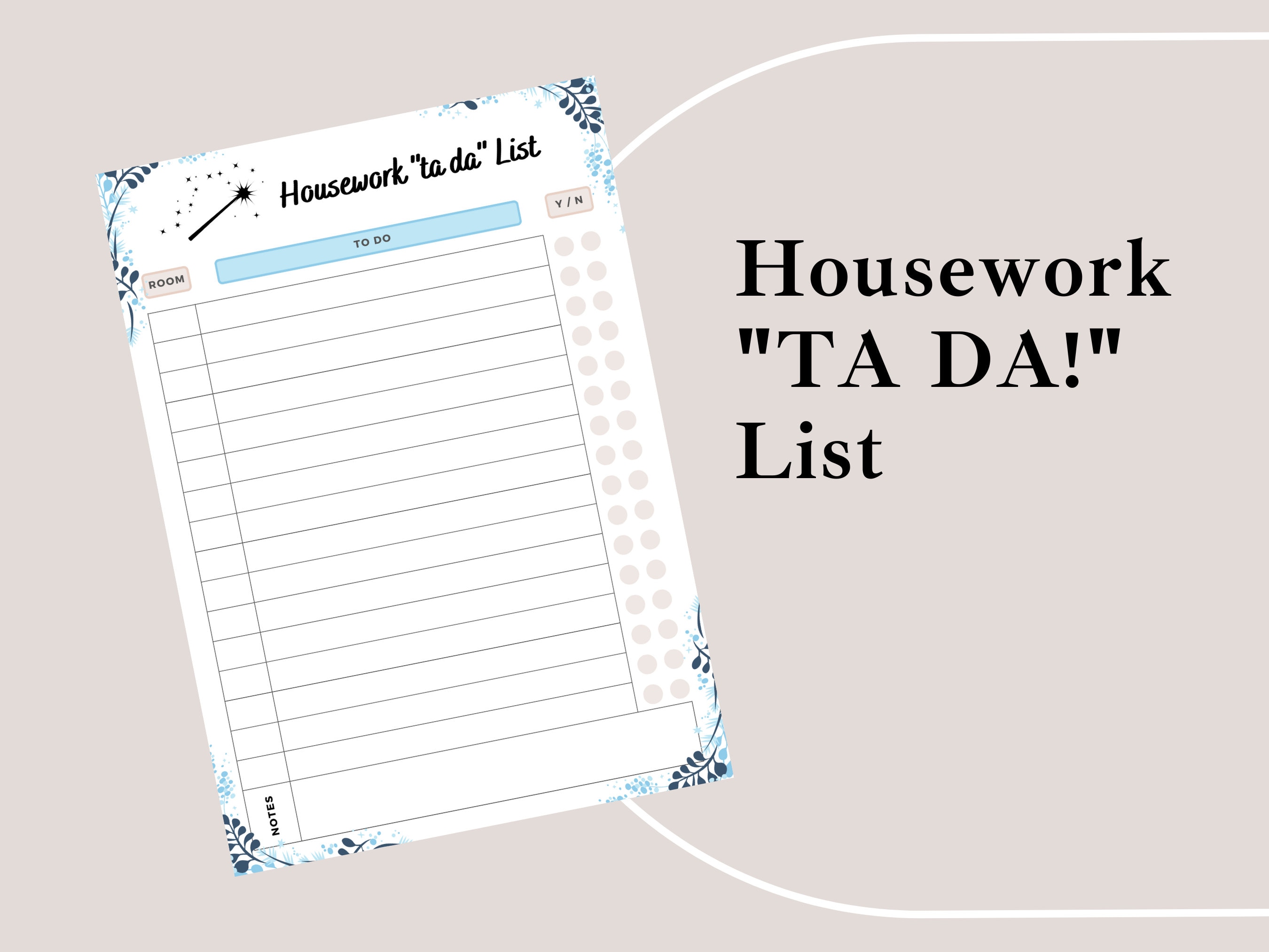 Housework Tracker, Housework Planner, Cleaning Schedule, Hinch List ...