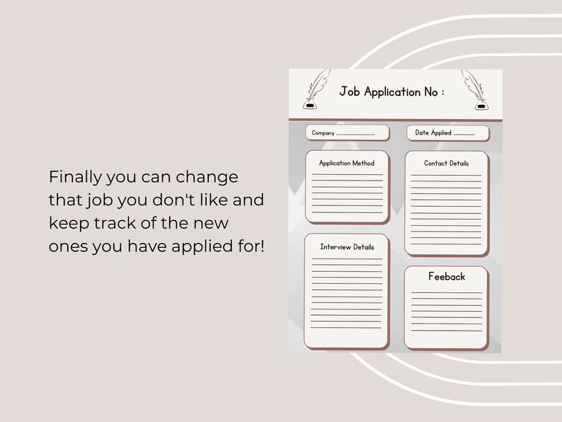 Job Search Planner and Tracker, Printable Job Search Planner, Job ...