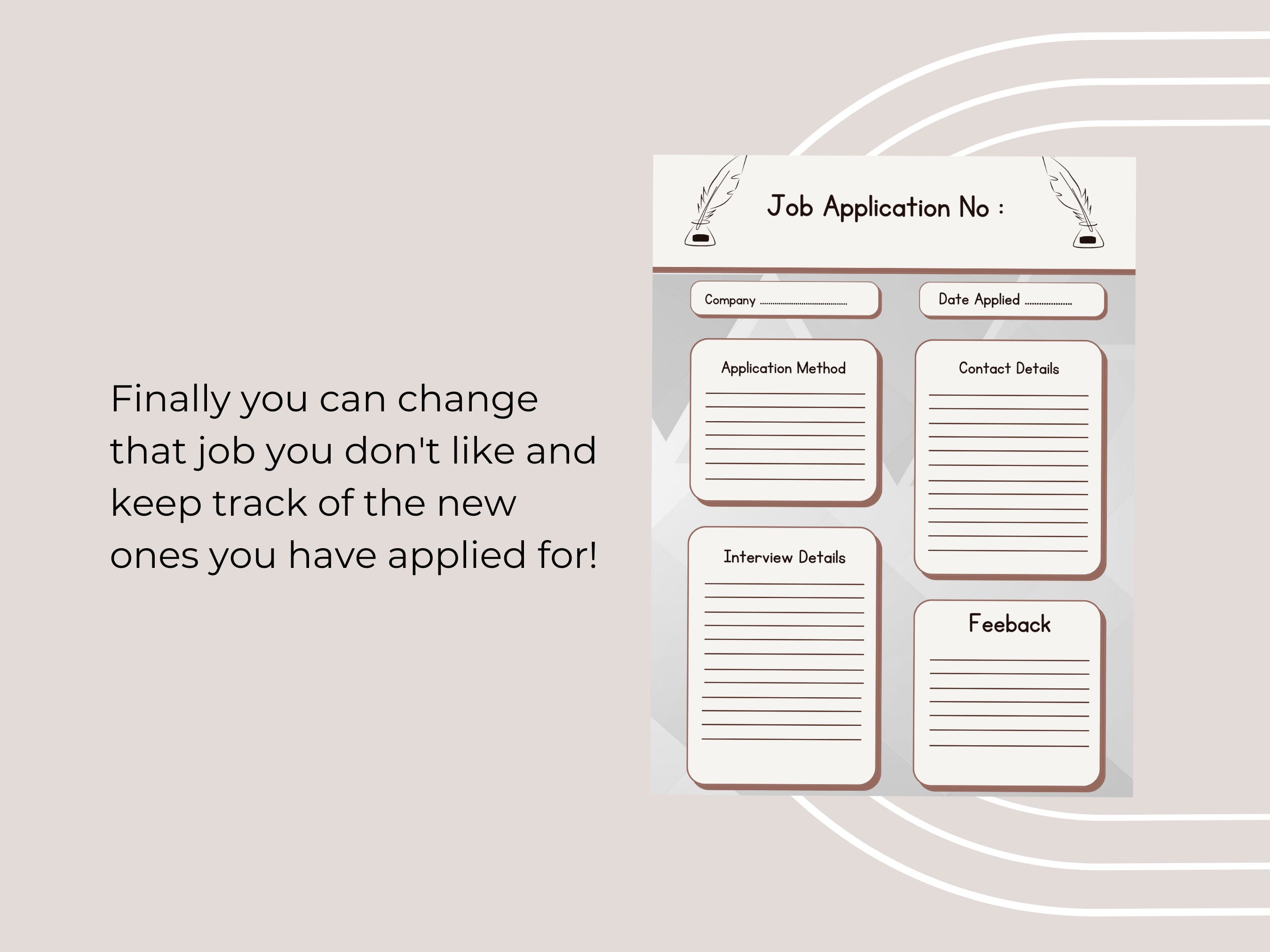 Job Search Planner and Tracker, Printable Job Search Planner, Job ...