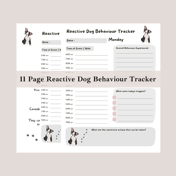 Dog Training Tracker - Etsy
