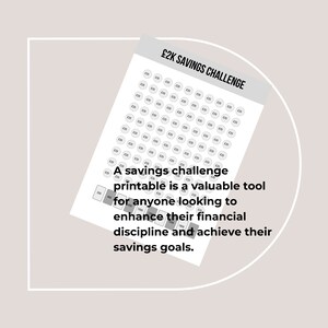 2k Savings Challenge Printable, Cute Savings Challenge Printable, Money ...