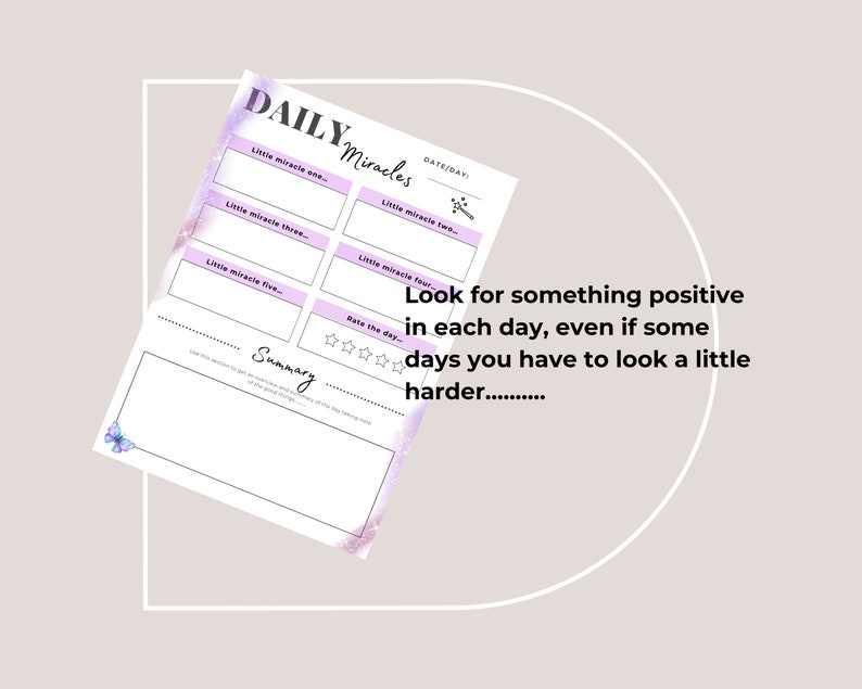Little Miracles Printable Tracker, Printable Miracle Journal, Magic ...
