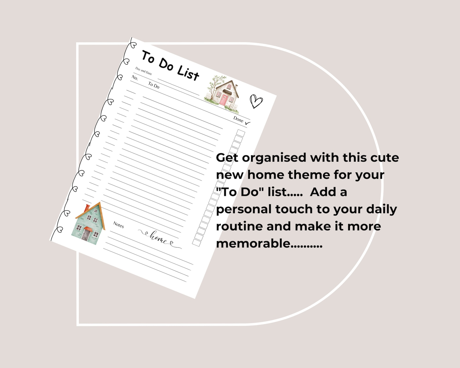 Printable to Do List for New Home, New Home Themed to Do List, New Home ...