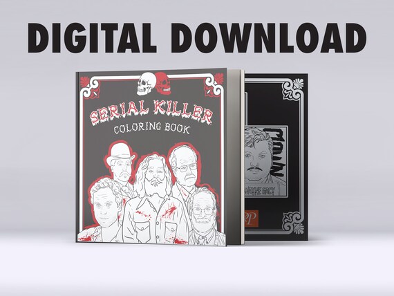 Serial Killer Coloring Book Pages: Adult Coloring Book - Etsy