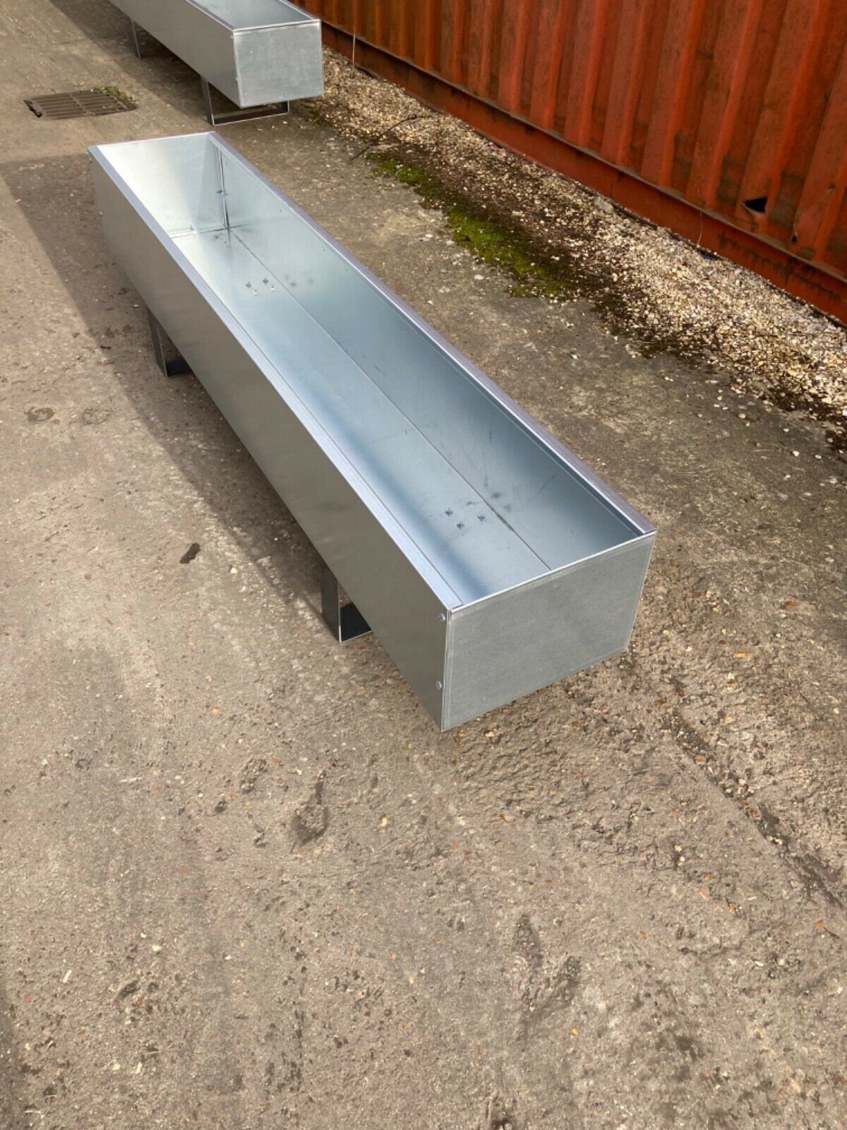Large Galvanised Trough 2000mm With No Legs / Garden Planter / | Etsy UK