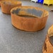 Corten Steel Raised Round Open Bottom Planter Beds - Etsy UK