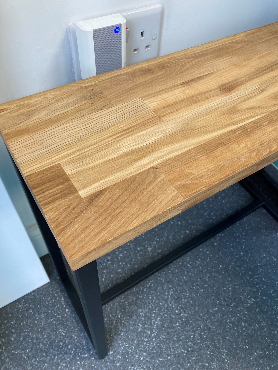 Natural Oak, Black Frame Plant/sofa Table Small Table - Etsy