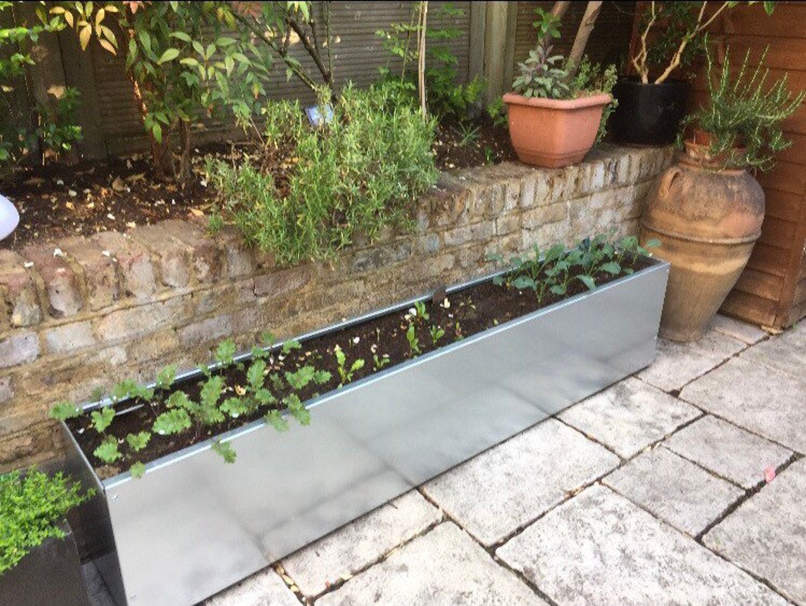 Large Galvanised Trough 2000mm With No Legs / Garden Planter / - Etsy UK