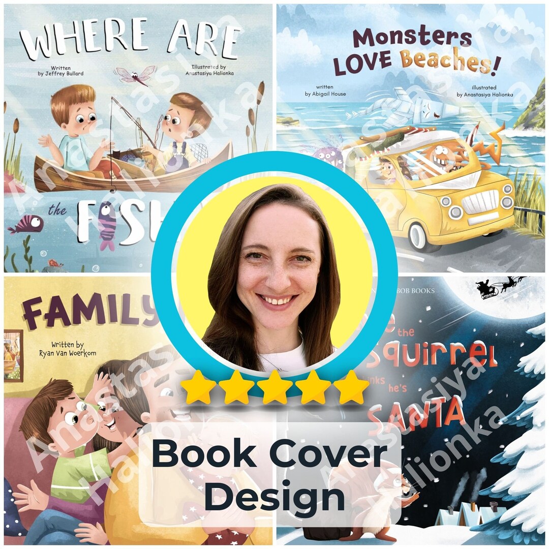 Book Cover Design in Cartoon Style, Not AI, Cover Illustrator ...