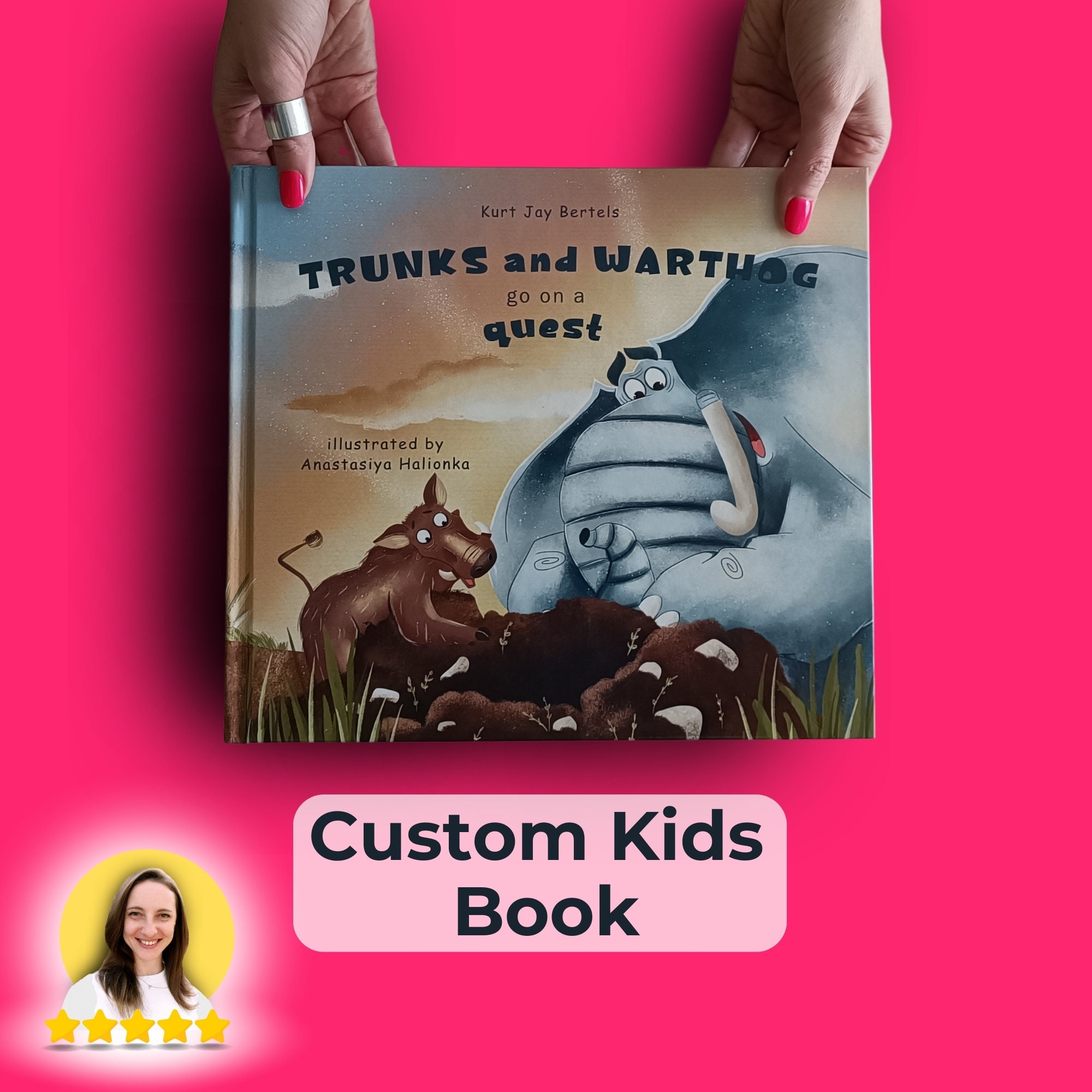 Custom Kids Book Illustrated According to Your Story and to Your Wishes ...