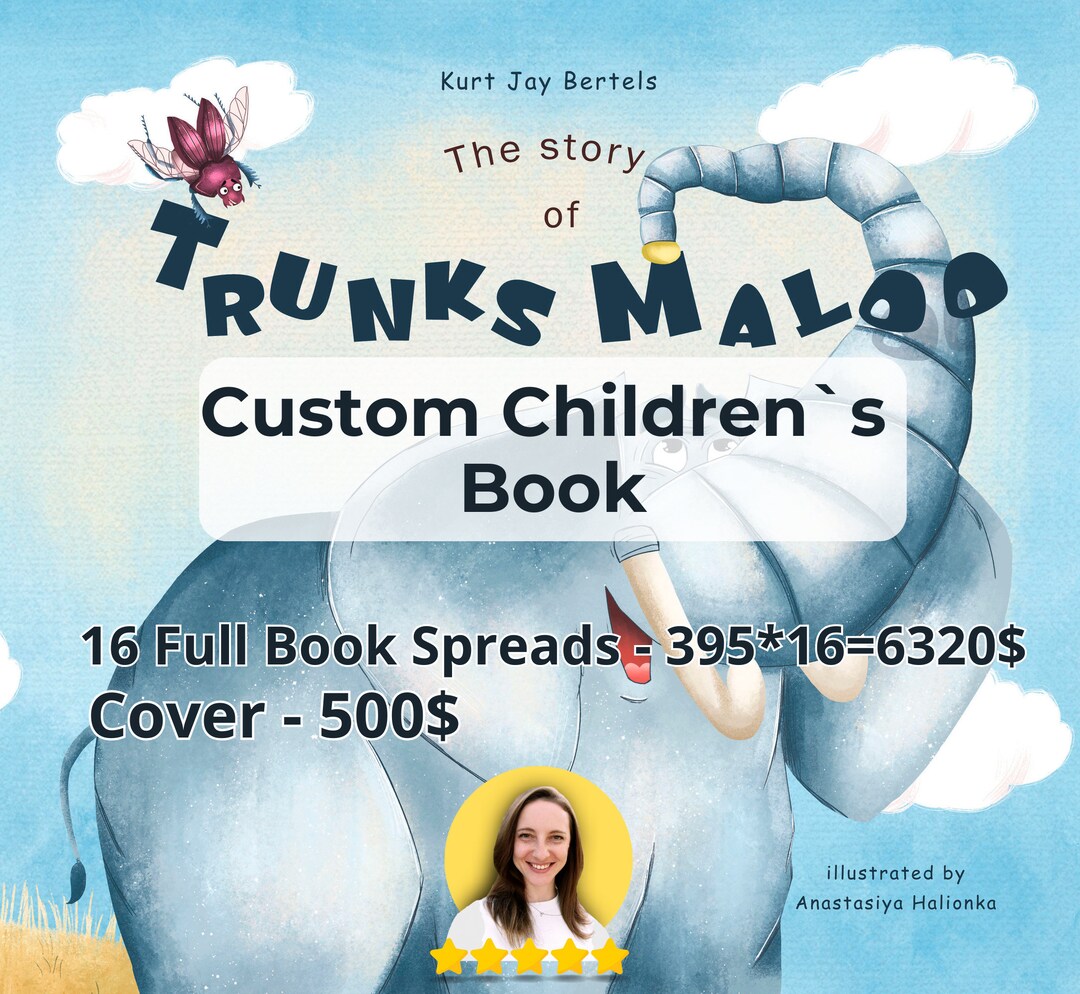 Custom Childrens Book, Colorful Cute Kids Book Illustrations to Publish ...