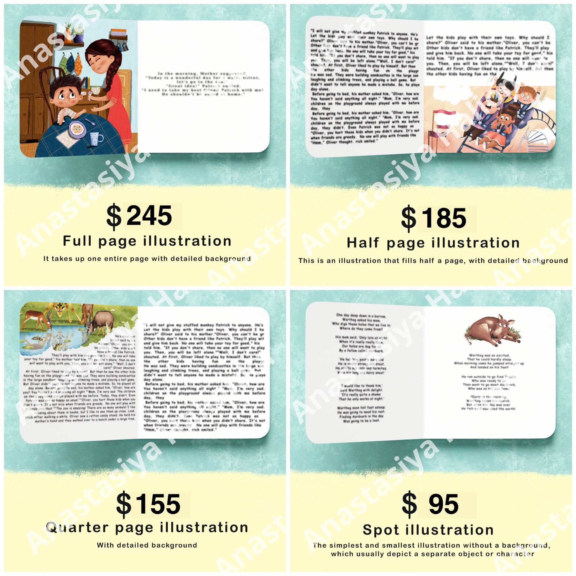 Personalized Cartoon Custom Book Cover Design, Cover Illustrator ...