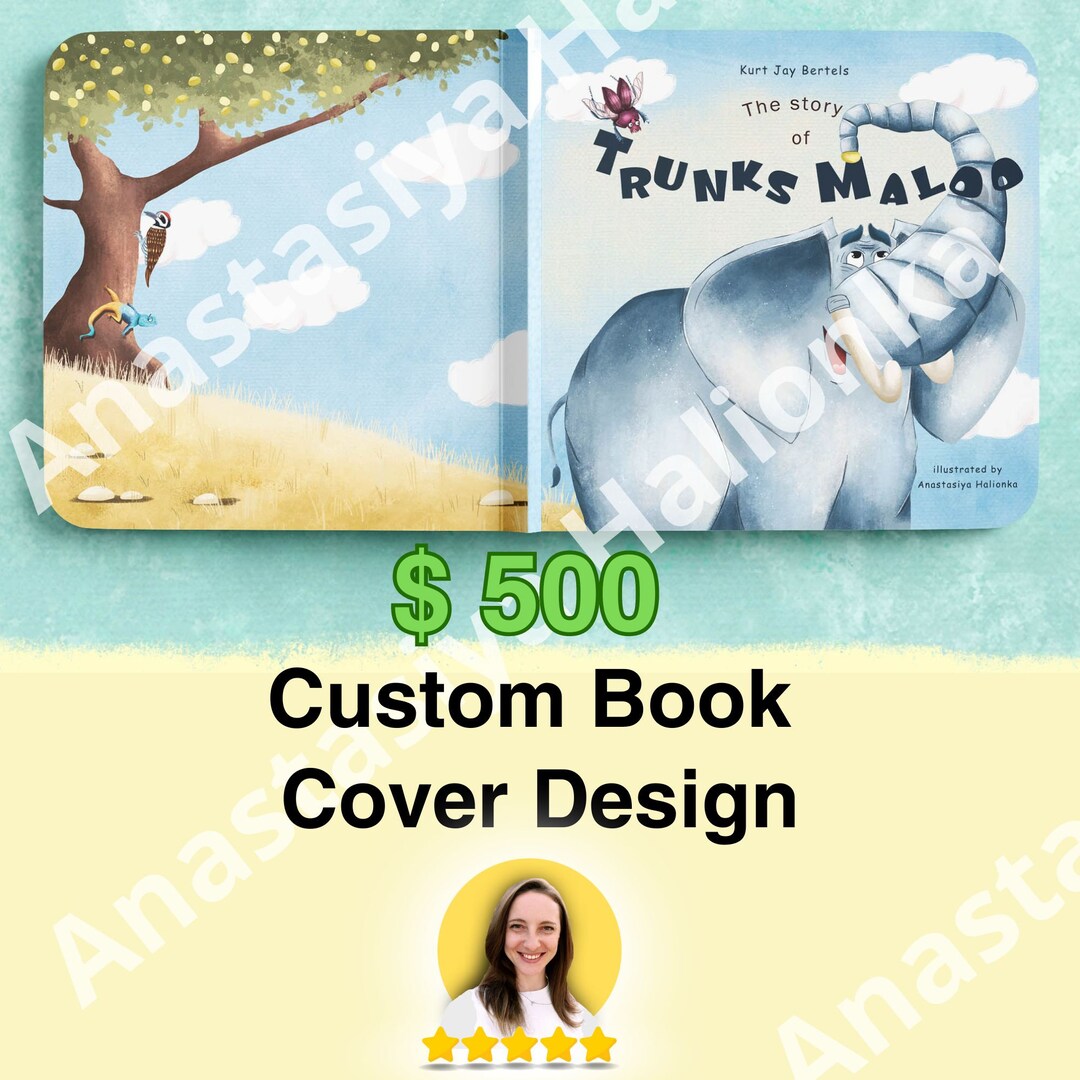 Personalized Cartoon Custom Book Cover Design, Cover Illustrator ...