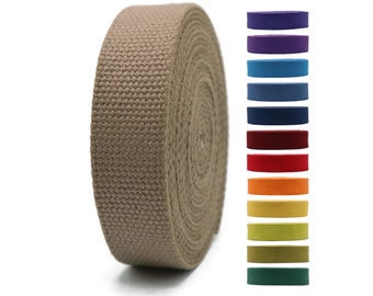 2 Inch 50mm Cotton Webbing, 50 Colors, 50mm Heavy Duty Colored Cotton ...
