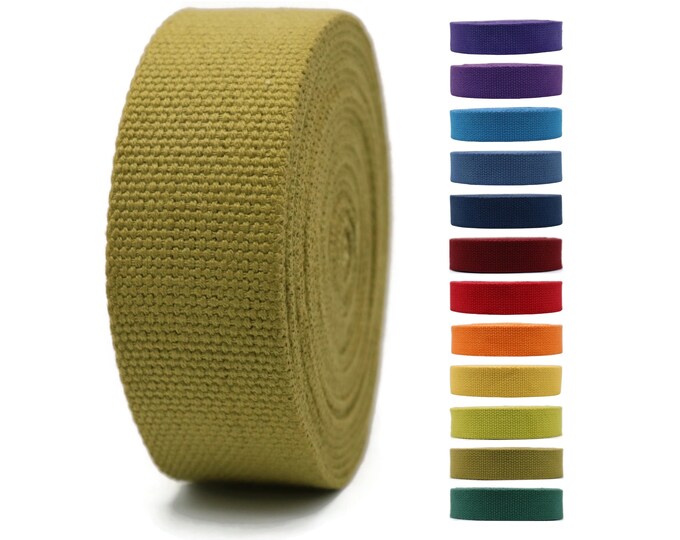 1.5 Inch (38mm) Cotton Webbing, 50+ Colors, 38mm Heavy Duty Colored ...