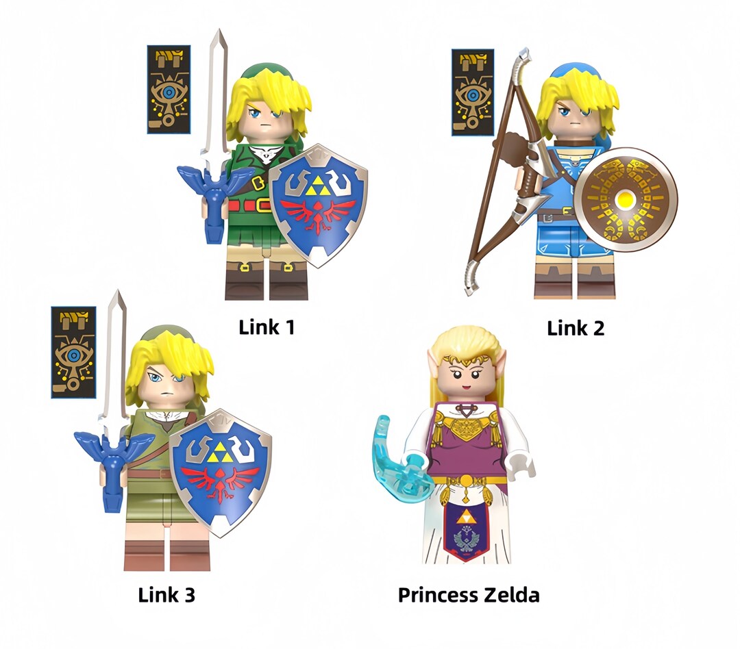 Legend of Zelda Link Princess Minifigure Collection - Etsy