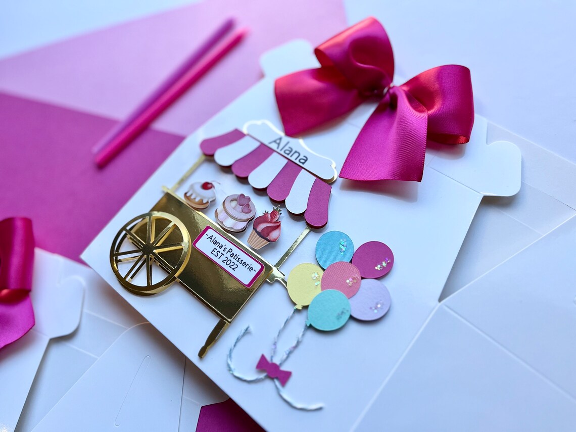 French Patisserie Birthday Party Two Sweet Favor Box Girl Birthday ...