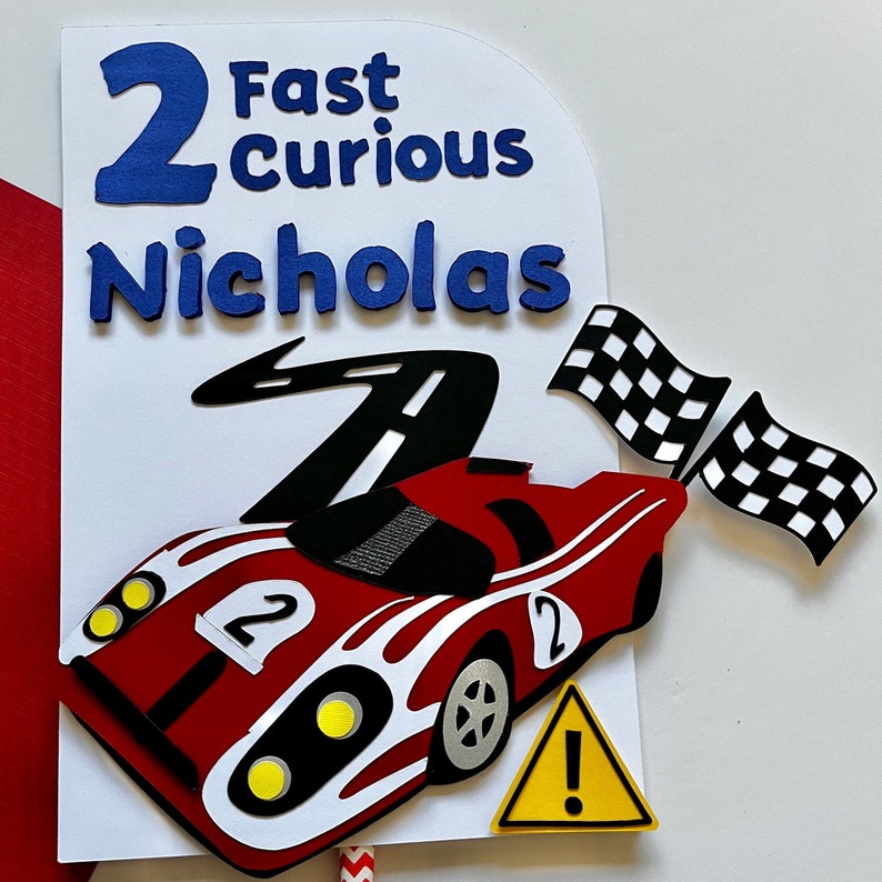 Two Fast Birthday Cake Topper Racing Car Birthday Party Two Fast Two ...