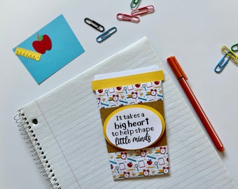 Teacher Gift Card Holder, Personalized Teachers Appreciation Gift ...