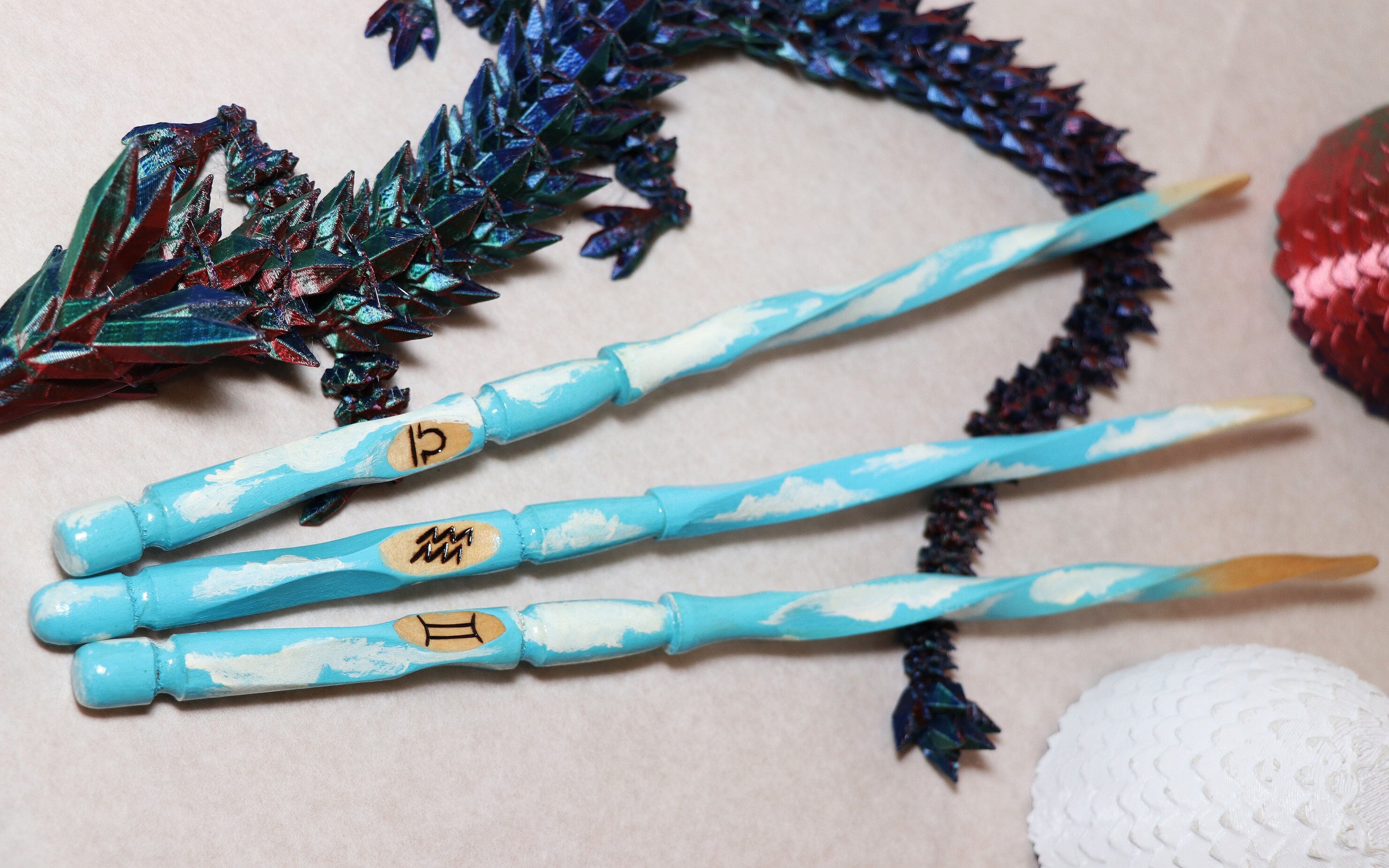 Zodiac Astrological Sign Magic Wands - Etsy