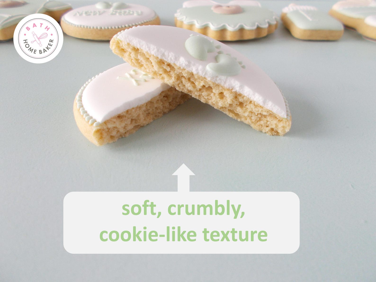 Personalised New Baby Iced Biscuits, Set of 12 Baby Shower Biscuits ...