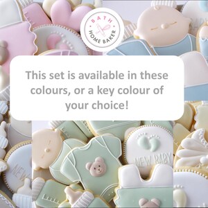 Personalised New Baby Iced Biscuits, Set of 12 Baby Shower Biscuits ...