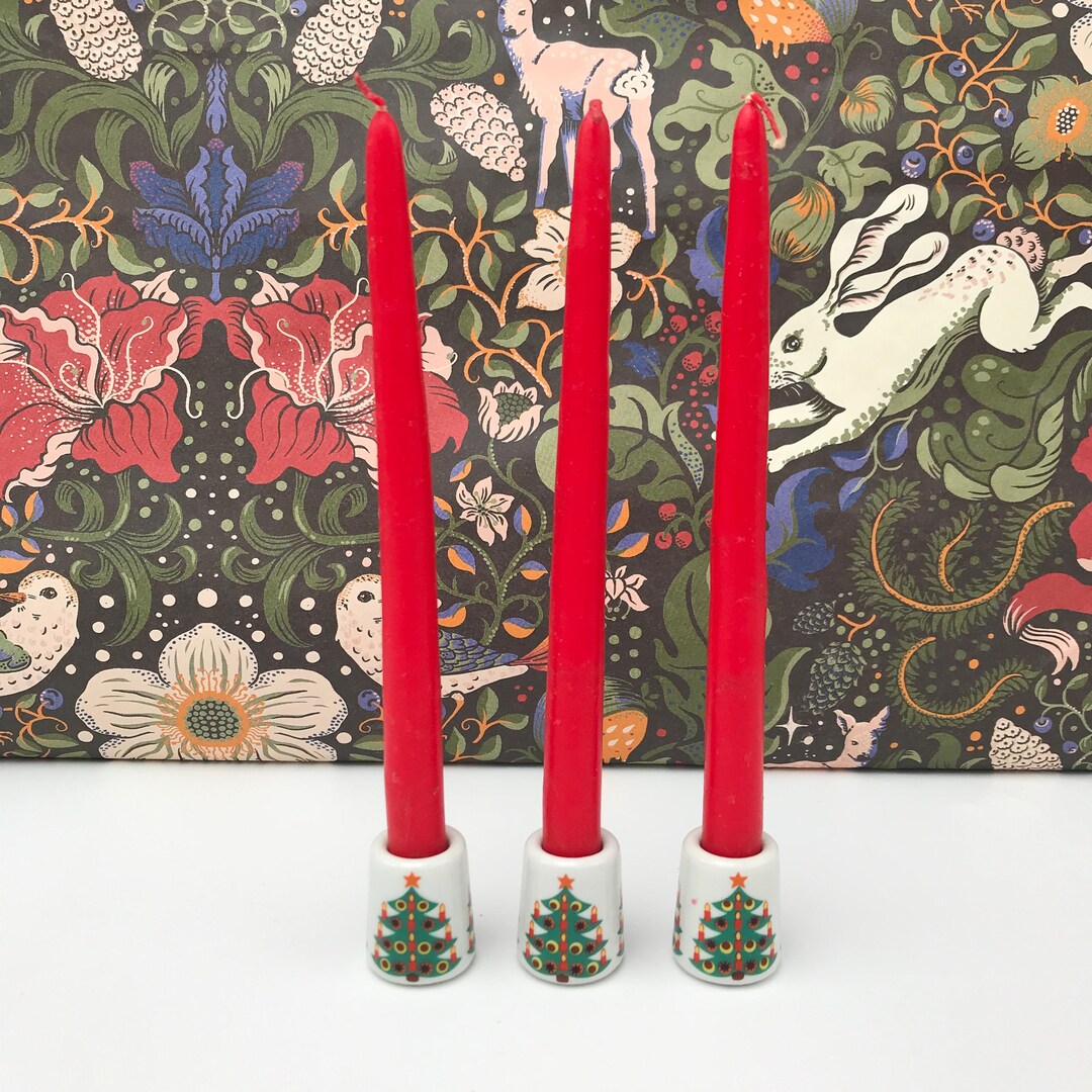 Small Candlesticks for Christmas From Germany , Vintage / Miniature - Etsy