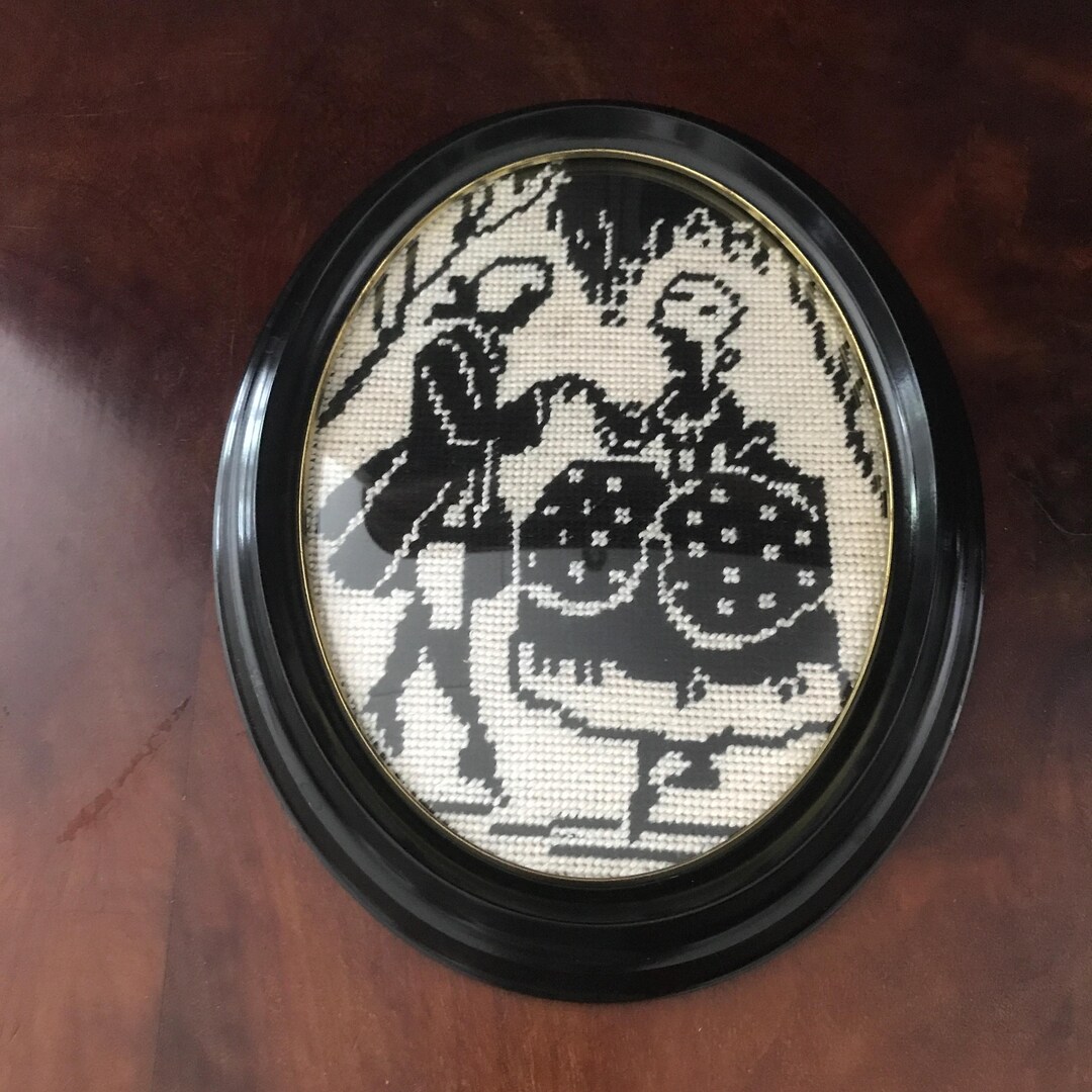 Hand Embroidered Tapestry With Frame, Sweden - Etsy