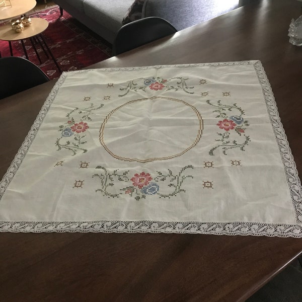 Embroidered Tablecloth - Etsy