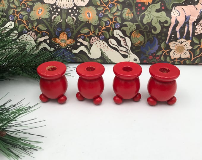4 Small Candlesticks for Christmas From Sweden , Vintage - Etsy