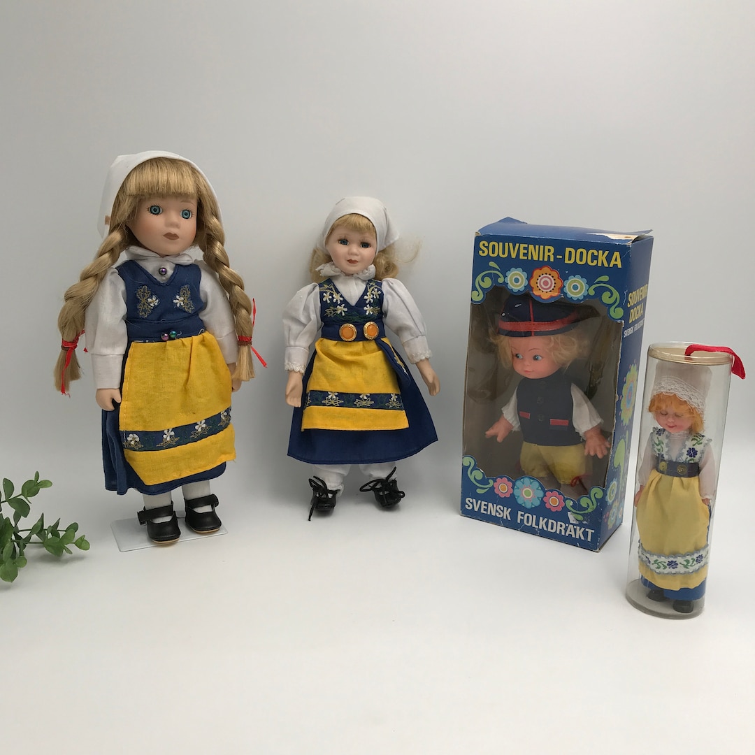 Dolls With Sweden Costume - Etsy