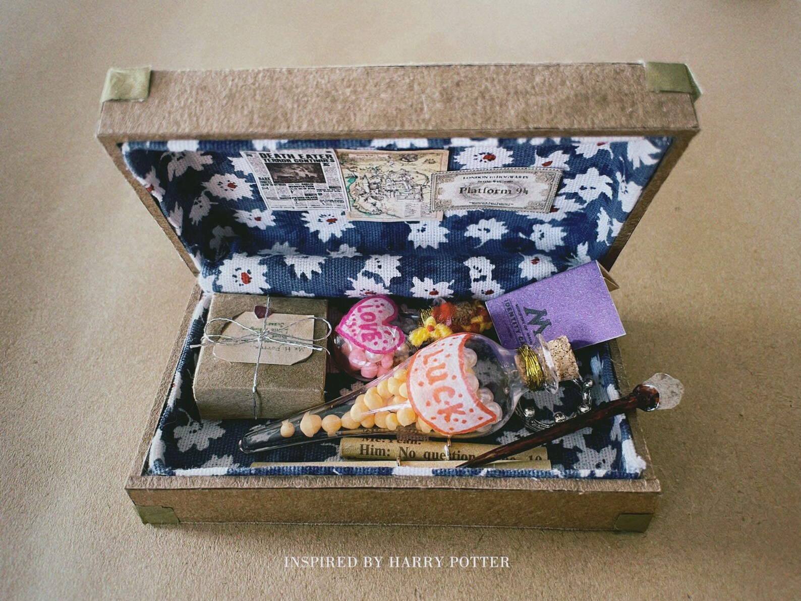 Harry Potter Inspired Mini Trunk 952.6 Cm a Unique Gift - Etsy