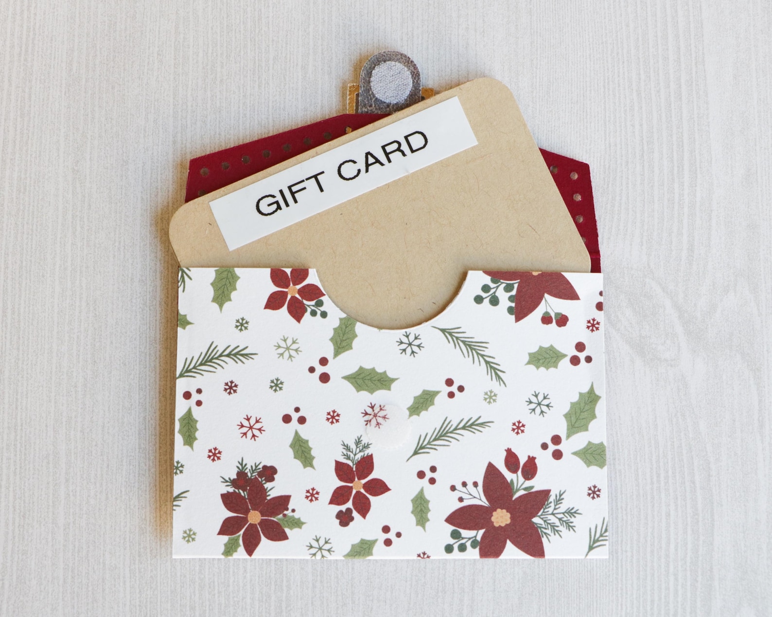 Christmas Purse Gift Card Holder Handmade Gift Card Envelope Holiday ...