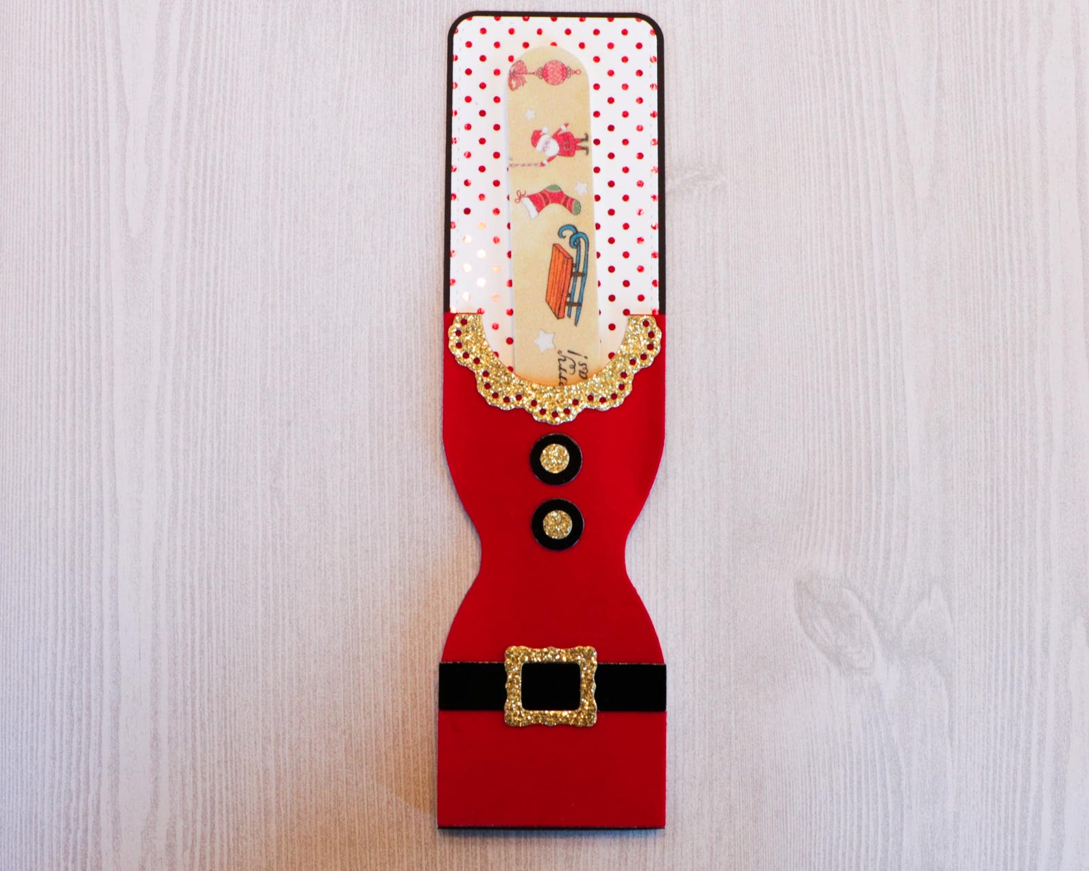 Christmas Nail File, Stocking Stuffer, Emery Board, Gift for Manicurist ...