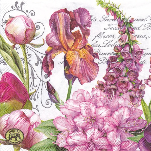 Floral Paper Napkins - Etsy