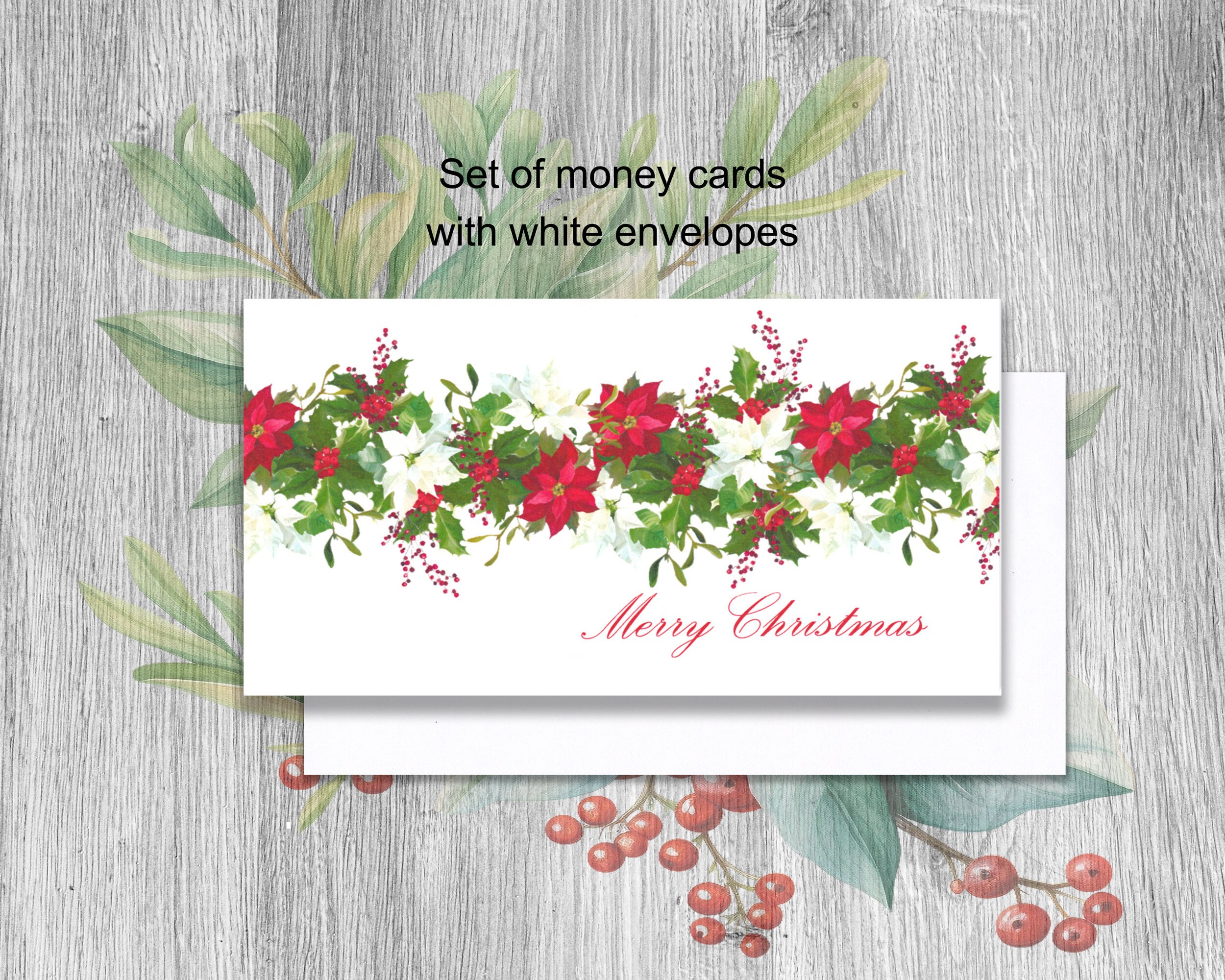 Christmas Money Card Set | Handmade Christmas Cards | Holiday Cash Card ...