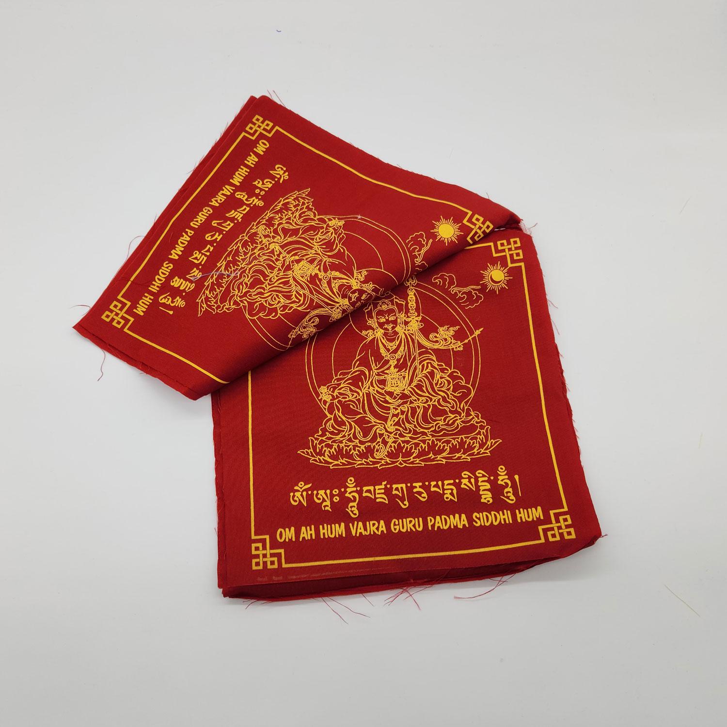 Guru Padmasambhava Tibetan Cotton Prayer Flag in All Red Color - Etsy