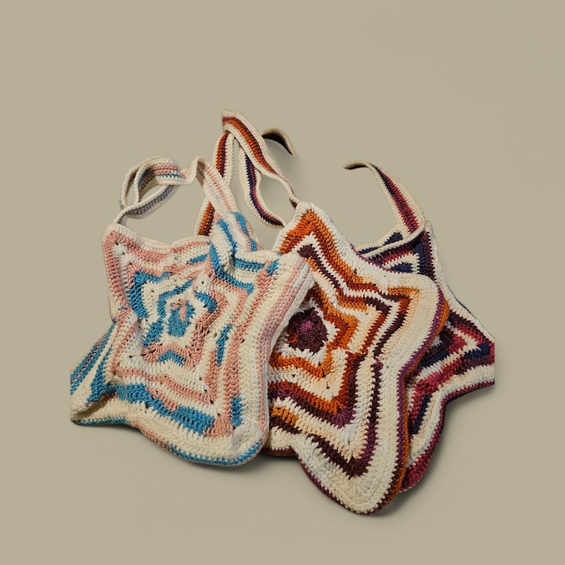 Crochrt Pride Star Bag | Star Handbag | Star Crochet - Etsy
