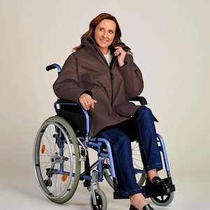 Wheelchair Jacket Winter | Adaptive Coats for Wheelchair Users - Etsy