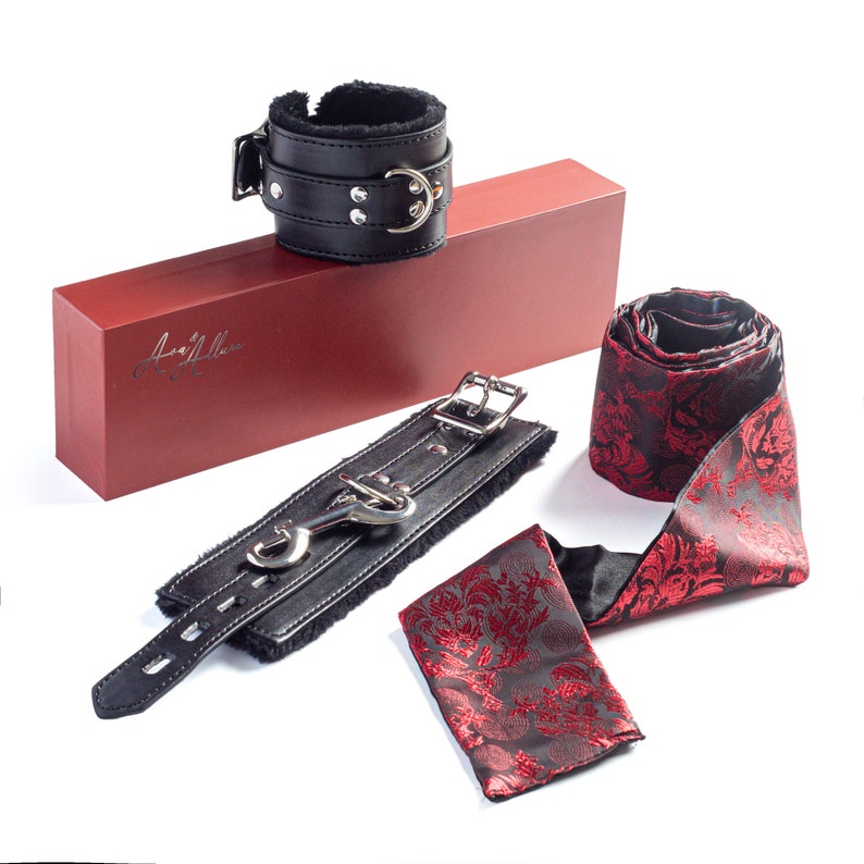 Luxury Handcuffs and Blindfold Set Adult Toys for Couples Date Night ...