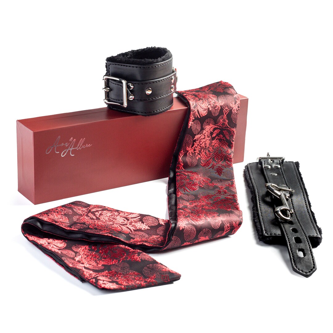 Luxury Handcuffs and Blindfold Set Adult Toys for Couples Date Night ...