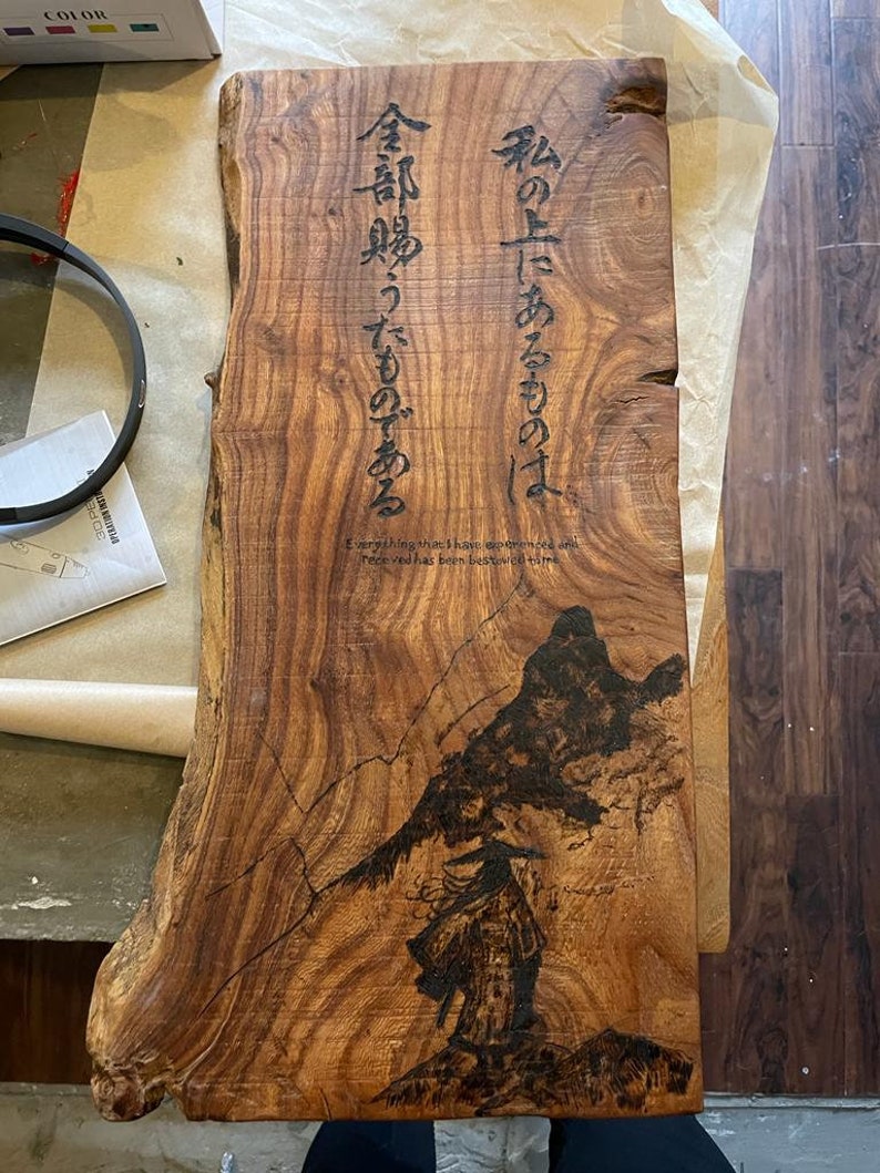 Japanese Proverb Pyrography - Etsy