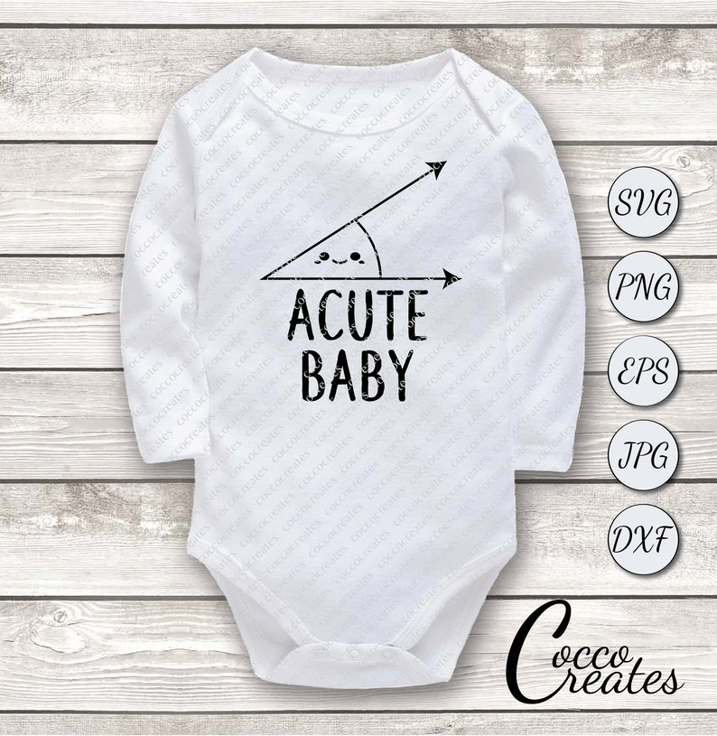 ACUTE Baby DIGITAL DOWNLOAD Svg Png Eps Jpg Dxf - Etsy